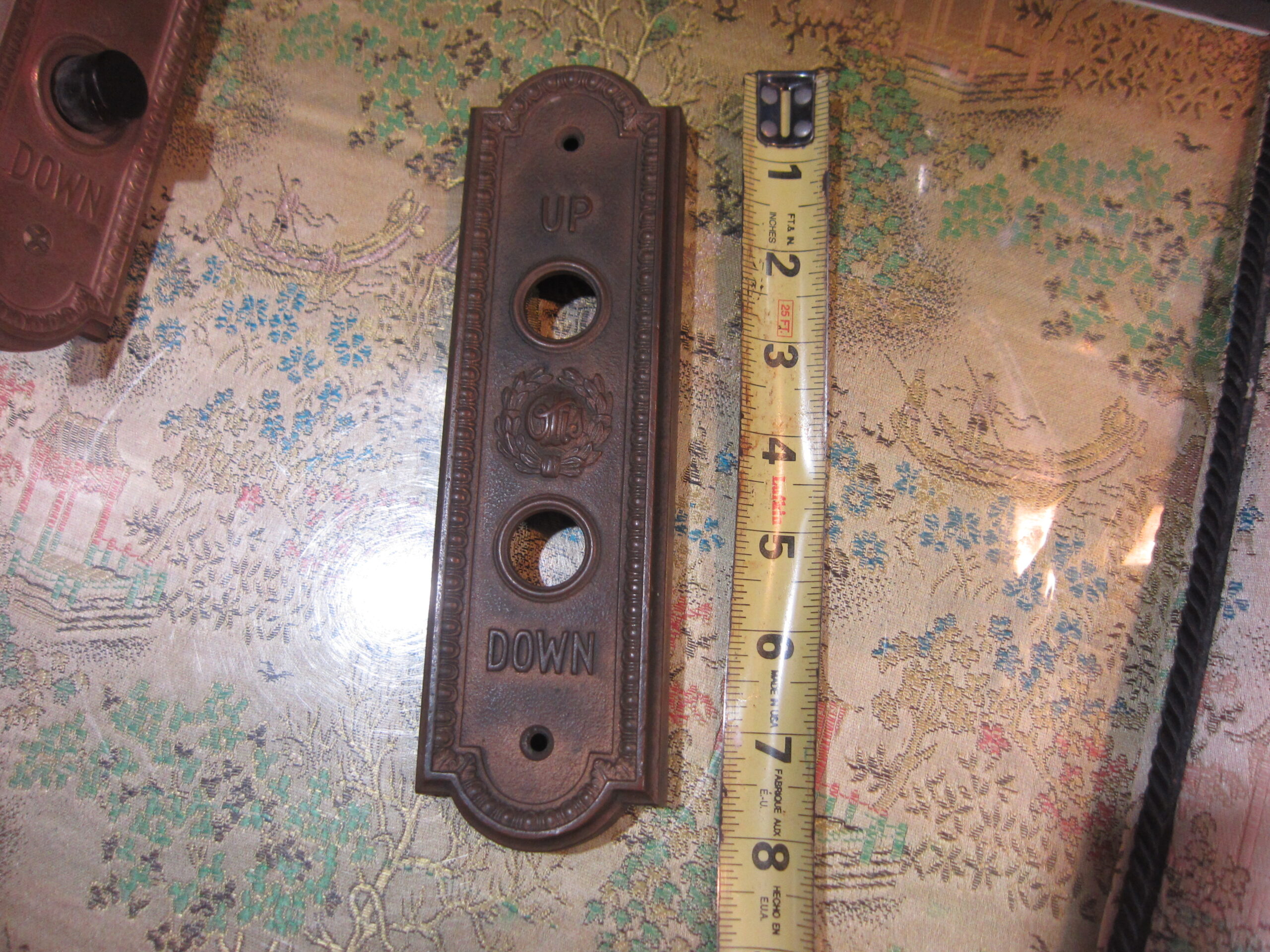 Otis Elevator Company Call Button, Historic Co, Bronze Brass,