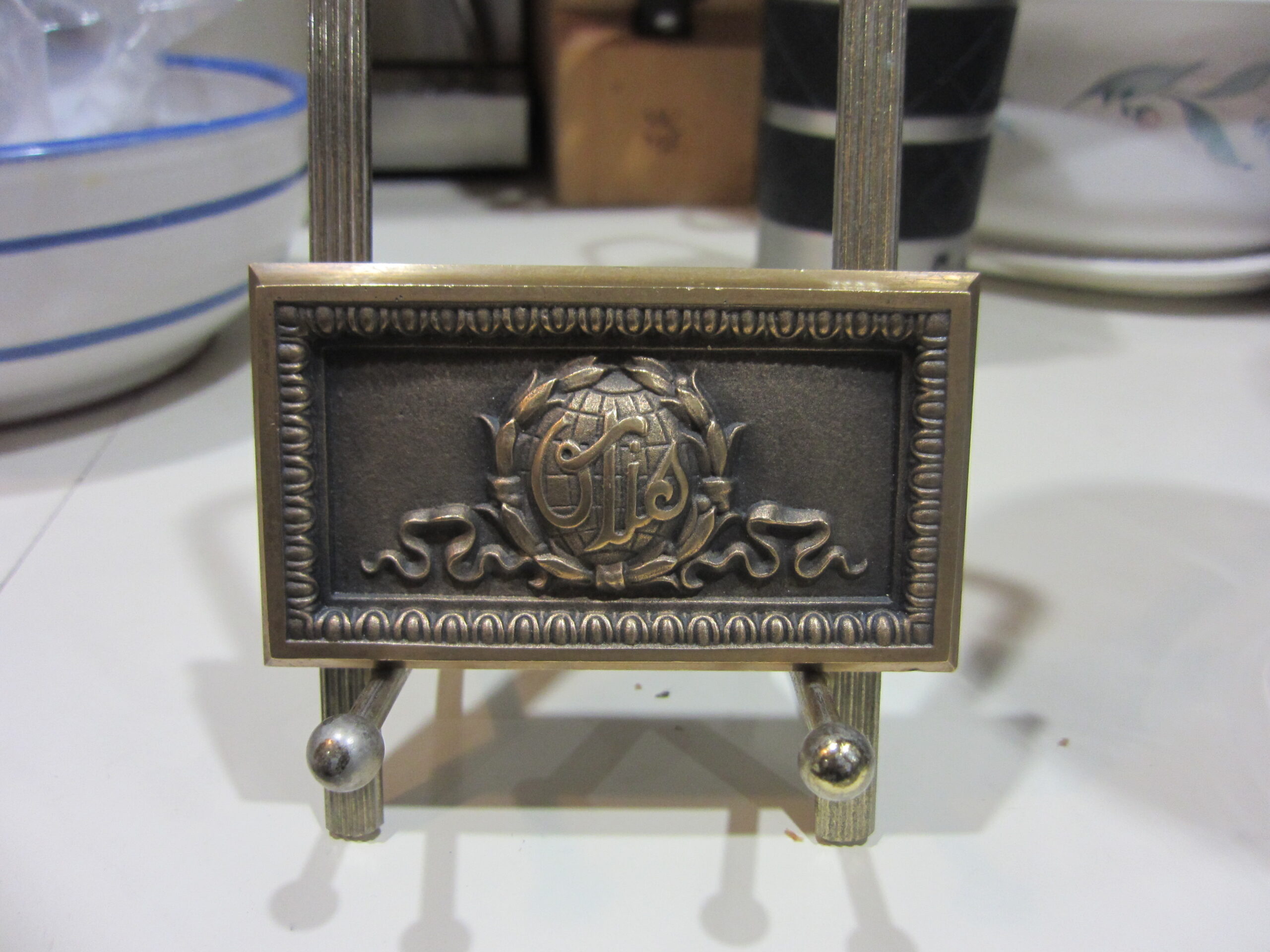 Otis Elevator Company Sign, Historic Co, Bronze Brass Otis Plaque
