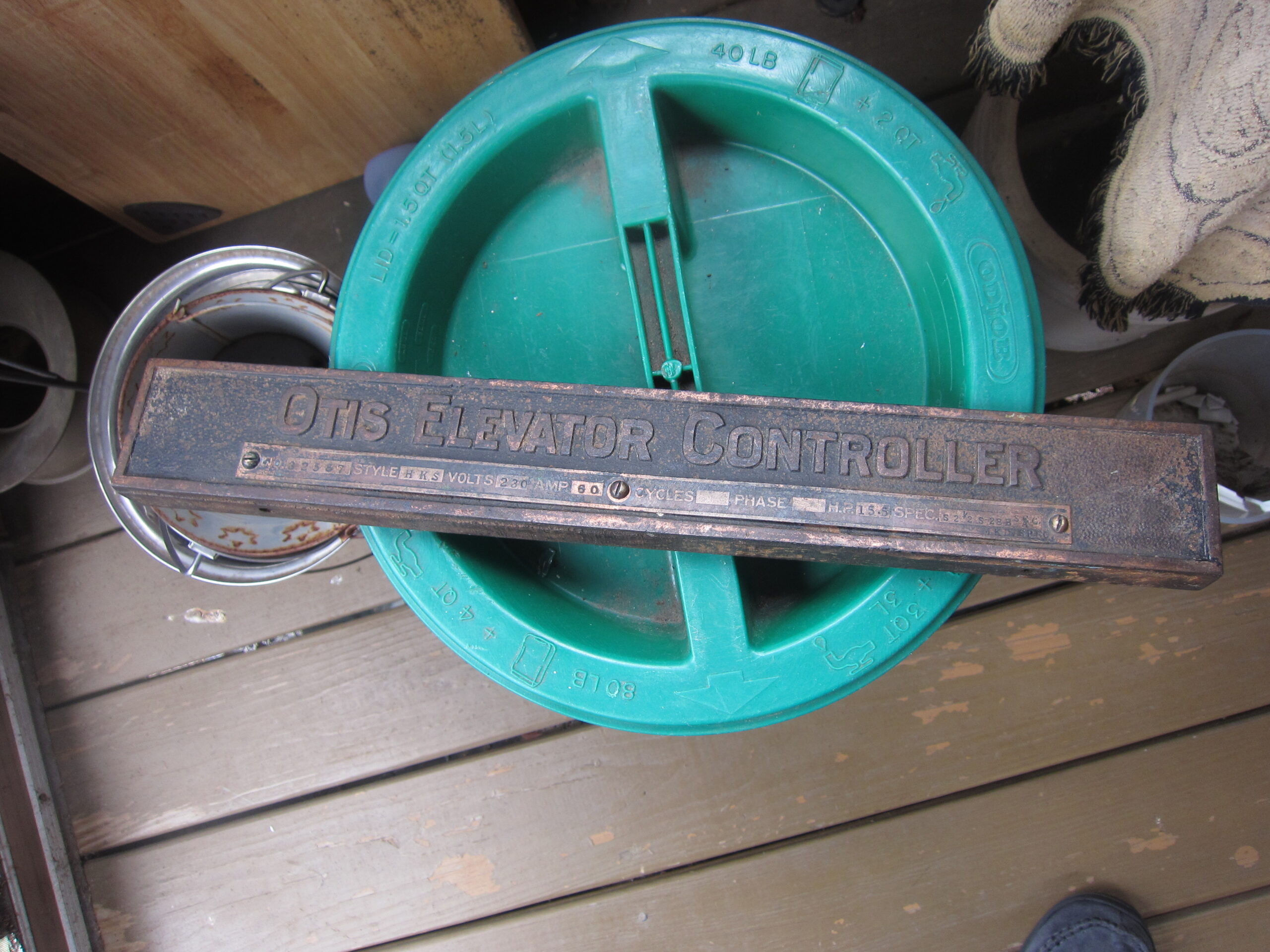 Otis Elevator Company Sign, Bronze Brass, Historic company