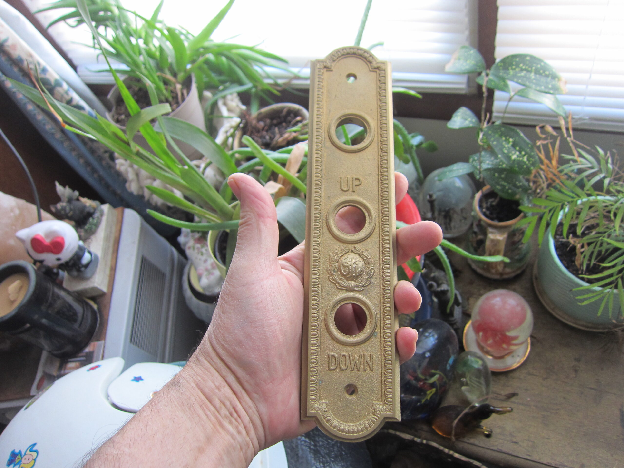 Otis Elevator Company Call Button, Historic Co, Bronze Brass,